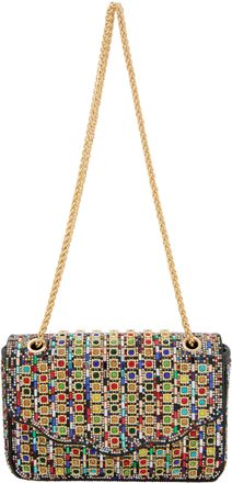 Faina Klappentasche Klappentasche Frauen schwarz mehrfarbig