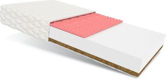 FDM Matratze empoli max 7 Zonen 90x200 Kaltschaum Kokos Visco Klimafaser H3/H4 18 cm jersey