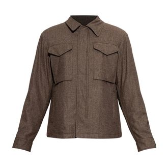 Eleventy Isolierte Jacke mit Taschen - - Jackets - Herren - Braun - XL