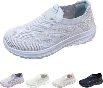 Generic Chaussures de marche &agrave; enfiler pour femme - L&eacute;g&egrave;res et respirantes - En maille - Antid&eacute;rapantes - Chaussures de tennis d&eacute;contract&eacute;es et confortables -