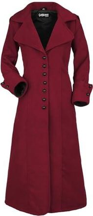 Gothicana by EMP Femme manteau rouge à grande capuche XXL
