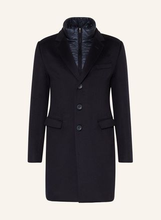 Herno Herno Cashmere-Mantel Mit Herausnehmbarer Blende blau