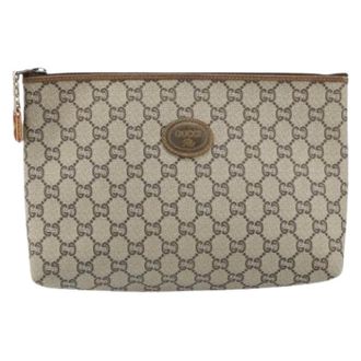 Gucci unisex, Pre-owned, Beige, Taille: ONE Size Pochette Vintage en Toile Pre-owned