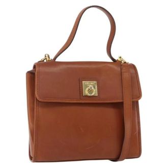 Celine Sac &agrave; main vintage en cuir Pre-owned - Femme - Pre-owned - Brun - Taille: ONE Size