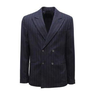 Imperial Giacca Doppiopetto Pinstripe Jacket E - - Jackets - Herren - Blau - L