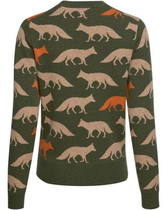 Brigitte von Sch&ouml;nfels Strickpullover Pullover mit Fuchs-Intarsie