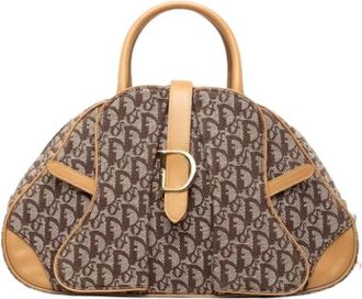 Dior Sac &agrave; main en toile Pre-owned - Femme - Pre-owned - Brun - Taille: ONE Size