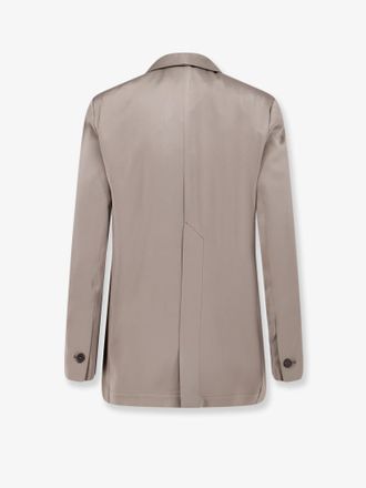 Alysi Womens Blazer Satin Grey Acetate Blazers Jacket