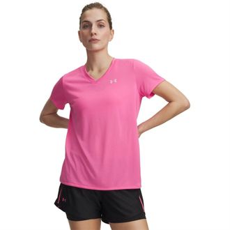 Under Armour T-Shirt f&uuml;r Damen, V-Ausschnitt (Pink)