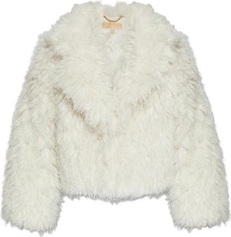 Michael Kors Femme, Vestes, Blanc, Taille: 38 FR Fausse fourrure