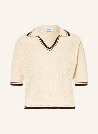 Marella Strick-Poloshirt Mlslembi weiss