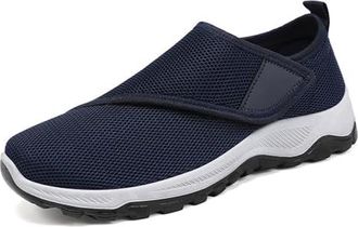 Generic Chaussures de marche &agrave; enfiler pour homme en maille respirante &agrave; fond plat, l&eacute;g&egrave;res et confortables, antid&eacute;rapantes, d&eacute;contract&eacute;es, athl&eacute;tiques, tenni