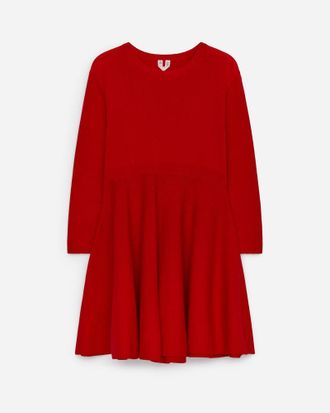 Arket Strickkleid Aus Baumwolle Und Wolle -Rot