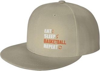 Generic Manger, Dormir, Jouer Au Basket, R&eacute;p&eacute;ter Femme Homme Chapeaux Pare-Soleil L&egrave;g&eacute;re Casquette De Baseball Anti-UV Casquette Hip Hop pour Hip Pop Camping 