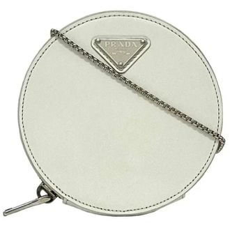 Prada Pre-owned Cuir sacs-prada - Femme - Pre-owned - Blanc - Taille: ONE Size