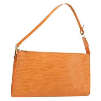 Louis Vuitton Pre-owned Pochette en cuir Epi - Femme - Pre-owned - Orange - Taille: ONE Size