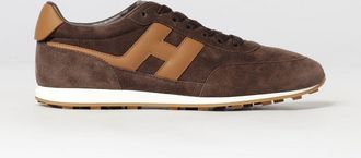 Hogan Baskets H699 en cuir de veau et su&egrave;de avec semelle crant&eacute;e