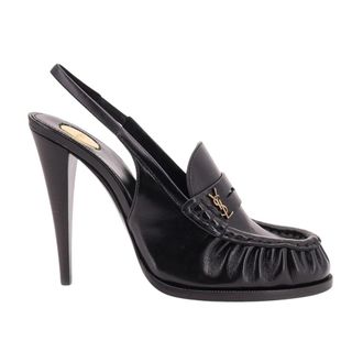 Saint Laurent Le Loafer Slingback Pumps - - Shoes - Damen - Schwarzk - 39 EU