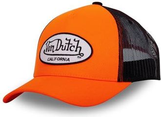Von Dutch Casquette Homme & Femme Ajustable, Casquette Trucker Fresh, Orange Taille TU