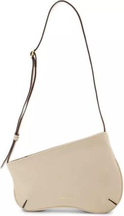 Manu Atelier Hobo Bags - Mini Curve Hobo Bag - Ivory - Leather - Gr. unisize - in Beige - für Damen
