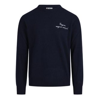 MC2 Saint Barth Pull-over l&eacute;ger &agrave; col rond Heron - Homme - Pulls - Bleu - Taille: M