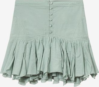 Isabel Marant Jupe Daneen - Femme - Sauge - Taille34 - Marant &Eacute;toile