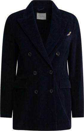 Circolo 1901 blazer côtelé à boutonnière croisée - Bleu