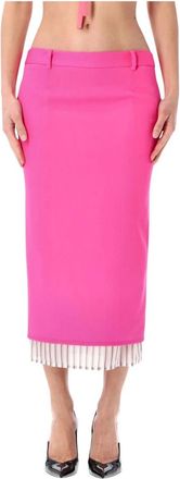 The Attico Femme, Jupes, Rose, Taille: 38 FR Midi Skirt