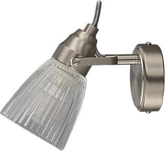 Lindby Applique Murale Kara &agrave; intensit&eacute; variable (Moderne) en Gris Verre e. a. pour Salle de bain (1 lampe,&agrave; G9), Luminaire salle Lampe WC