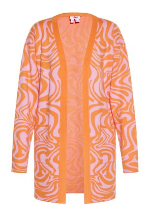 Mymo Strickjacke Damen rosa-orange