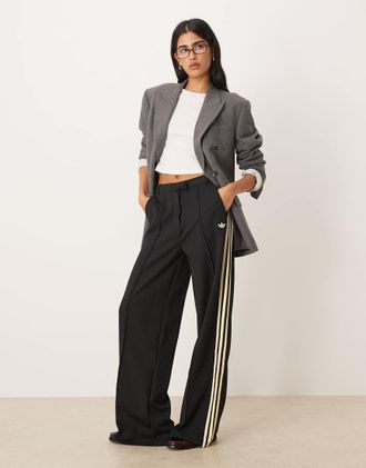 adidas Originals Pantalon habill&eacute; style sport - Noir