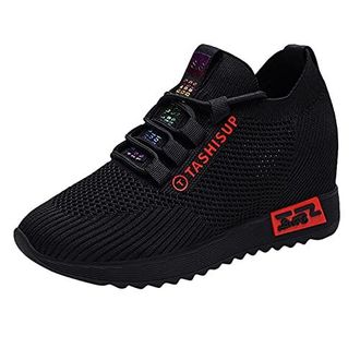 Generic Baskets en maille respirante pour femme | Baskets compensées super confortables pour femme | Chaussures antidérapantes absorbant les chocs | Chaussure