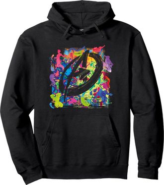 MARVEL Avengers A Watercolor Super Heroes Pullover Hoodie