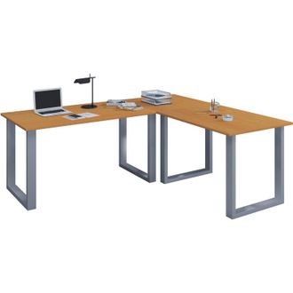 ebuy24 U Schreibtisch Eckschreibtisch 130x130x50