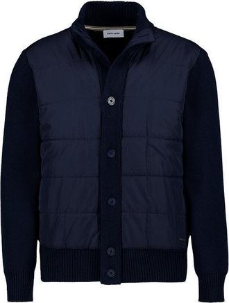Pierre Cardin Herren Strickjacke blau Baumwolle unifarben
