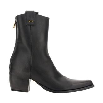 N&deg;21 Femme, Chaussures, Noir, Taille: 38 EU Bottines en cuir &agrave; bout pointu