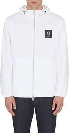 A|X Armani Exchange Unisex Basics by Armani Nylon-Jacke Jacket, White, S