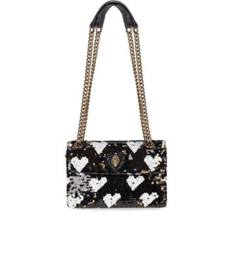 Kurt Geiger SAC PORT&Eacute; &Eacute;PAULE KENSINGTON LOVE NOIR KURT GEIGER