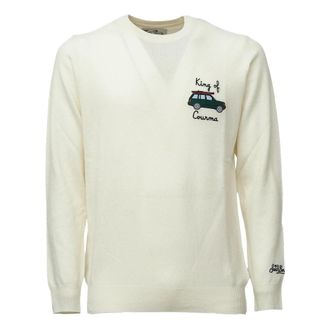 MC2 Saint Barth Heron Rundhals-Pullover - - Knitwear - Herren - Wei&szlig; - XL