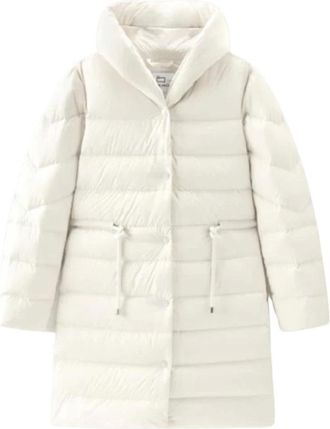 Woolrich Femme, Vestes, Blanc, Taille: 38 FR Ellis Long Jacket