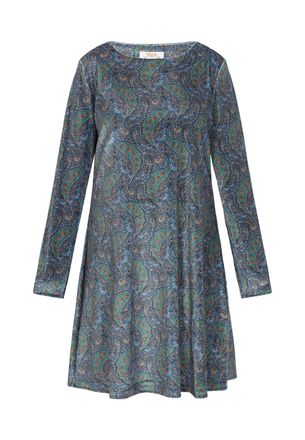 Usha Kleid Frauen blau mehrfarbig