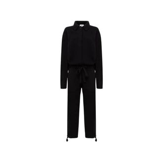 Laneus Jumpsuit mit offener Strickung - - Jumpsuits & Playsuits - Damen - Schwarzk - M