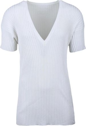 Maison Margiela Femme, Pulls, Blanc, Taille: 40 FR Maglia cannettata