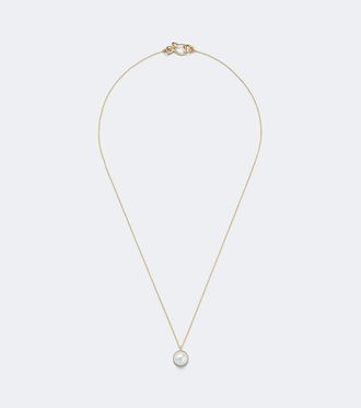 Sophie Bille Brahe Halskette Luce Simple aus 14kt Gelbgold mit Perle