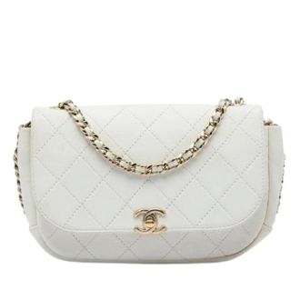 Chanel Pre-owned Quilted Flap Crossbody - - Pre-owned - Damen - Wei&szlig; - ONE SIZE