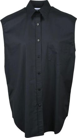 Moschino Femme, Blouses et Chemises, Noir, Taille: 36 FR Camicia Over