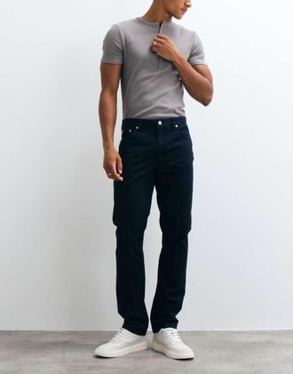Tommy Hilfiger pantalon tapered Denton bleu marine