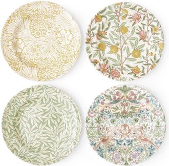 Spode Morris & Co Teller-Set, 23 cm, 4 Stück