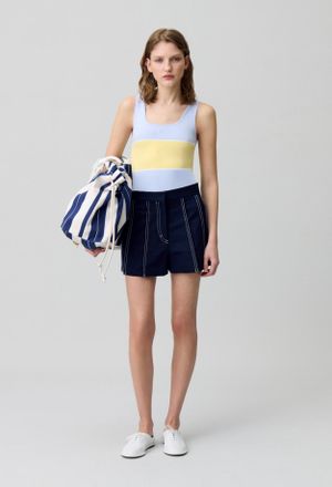 Claudie Pierlot Body bicolore maille fine