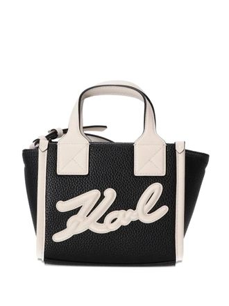 Karl Lagerfeld sac cabas à logo - Noir